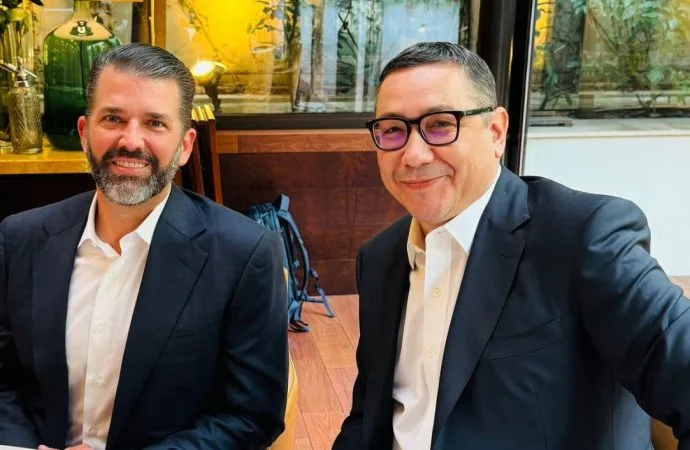 Victor Ponta s-a întâlnit cu Donald Trump Jr. la Belgrad, în ziua ...